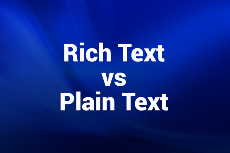 Rich Text vs Plain Text: Which Format Should You Use? - Plain Text ...