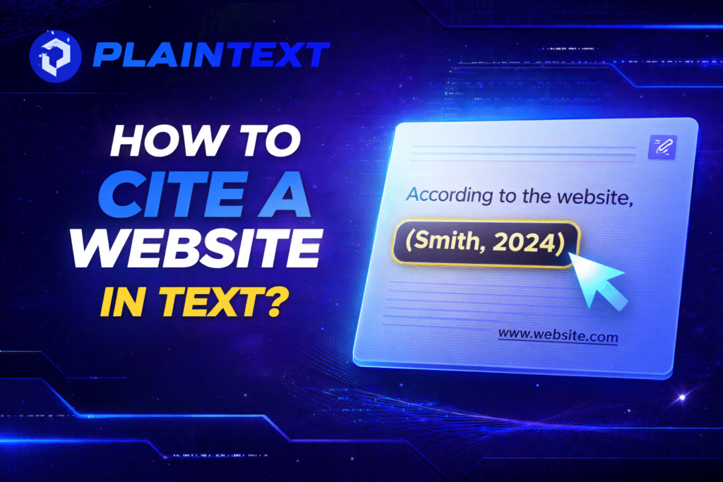 How to Cite a Website in Text Correctly and Clearly - Plain Text Converter