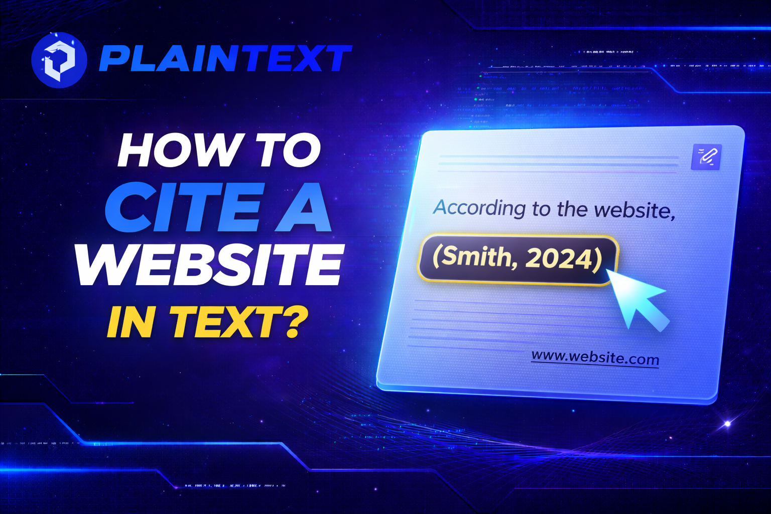 How to Cite a Website in Text Correctly and Clearly - Plain Text Converter